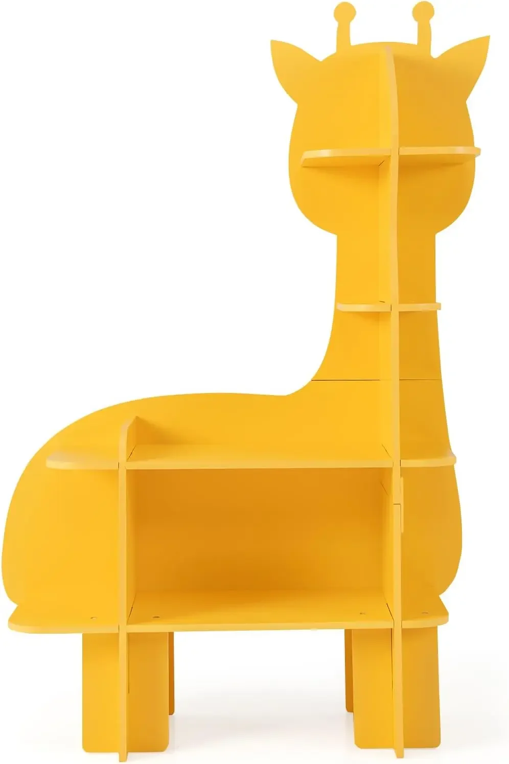 Giraffe-Kids-Bookshelf-4-Tier-Toddler-Montessori-Shelf-Book-Rack-Toy ...