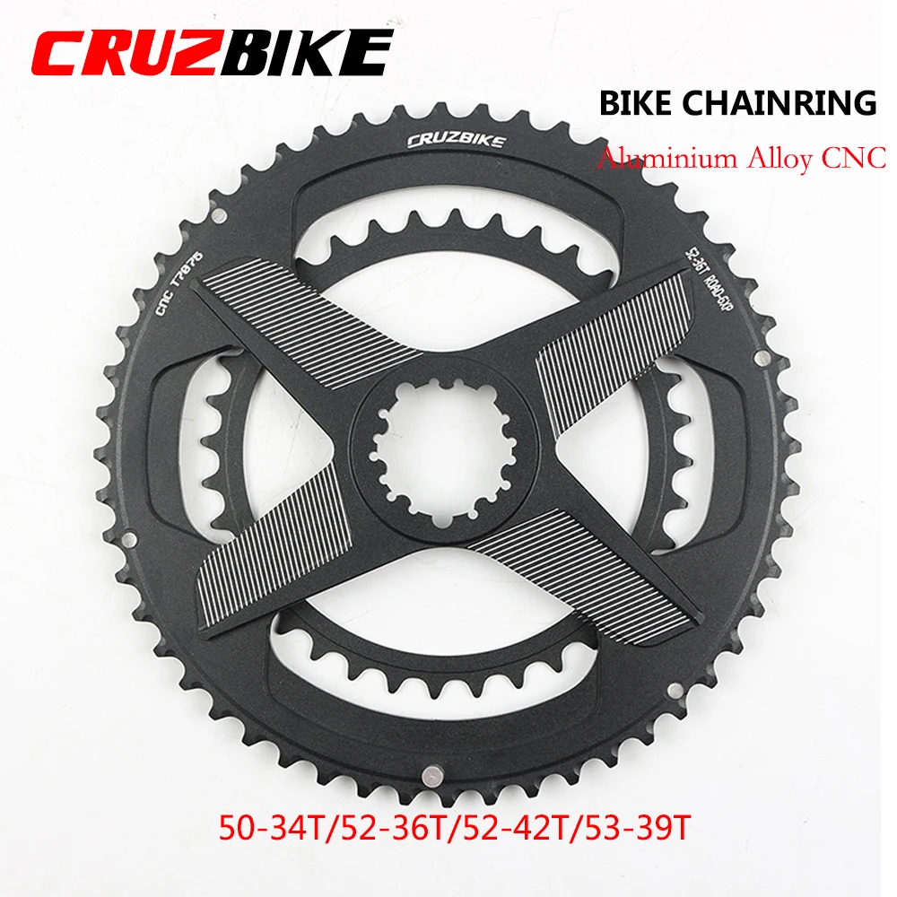CRUZbike GXP Road Bike Chainring 50-34T 52-36T Chain Wheel Double Disc ...