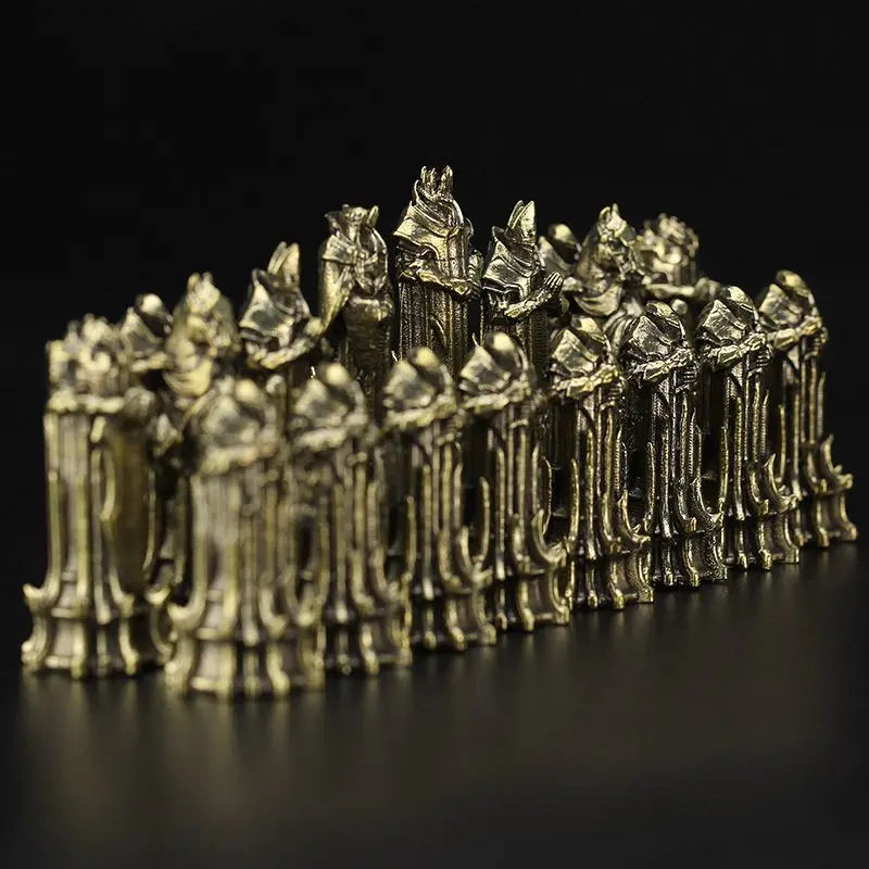 Mini-Vintage-Brass-White-Copper-Holy-Vs-Evil-Chess-King-Queen-Rook ...