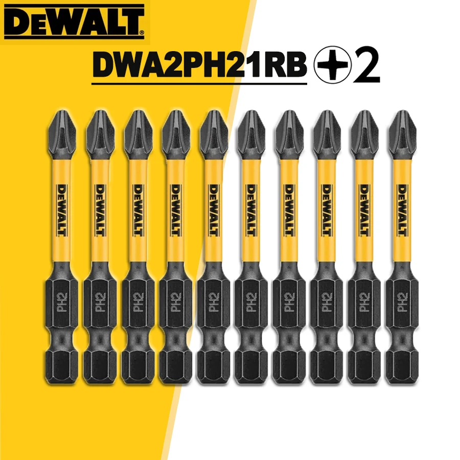 DEWALT Phillips #2 Impact Screwdriver Bit for Electric Drill 2-Piece/5 ...