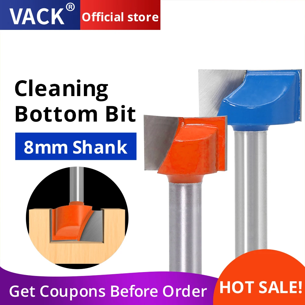 VACK-6-8mm-Shank-Cleaning-Bottom-Bit-Engraving-Wood-Cutter-Solid ...