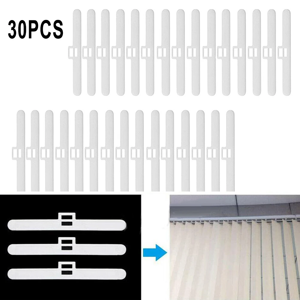 30pcs-89mm-Vertical-Blind-Top-Hangers-Bracket-Double-Slot-Home-Rack ...