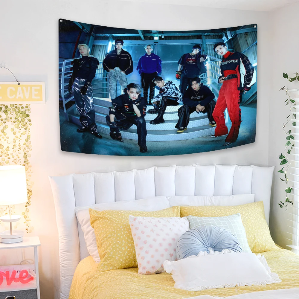 ATEEZ-Tapestry-Kpop-Singer-Printed-Home-Decoration-Aesthetics-Large ...