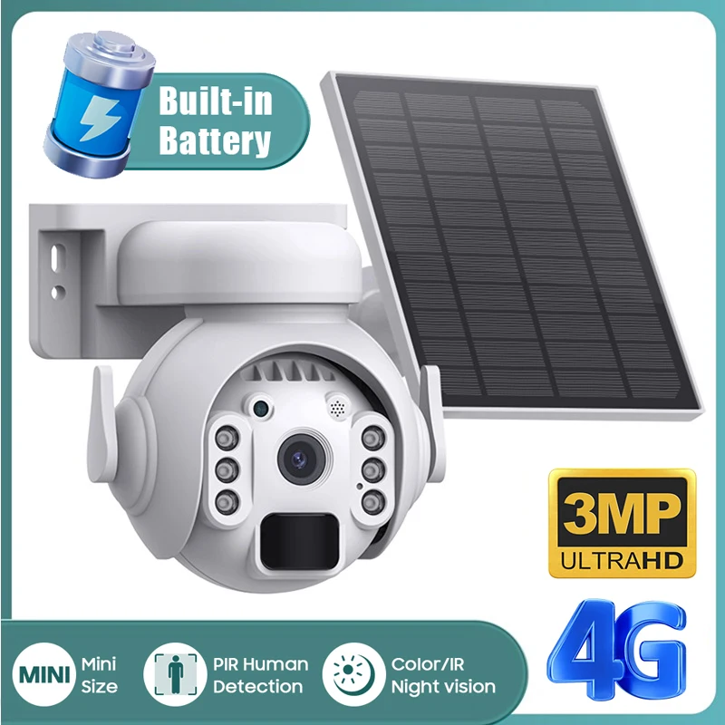 Solar-Battery-Powered-Mini-PTZ-Camera-3MP-HD-Shooting-Video ...