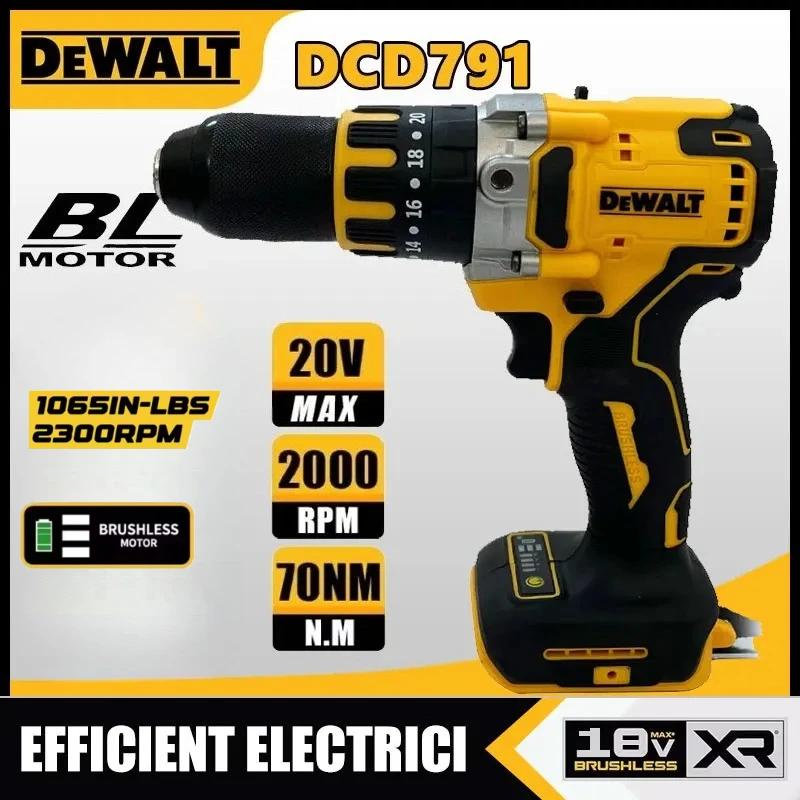 DCD791 DEWALT Compact Cordless Drill Brushless Motor Drill Screwdriver ...