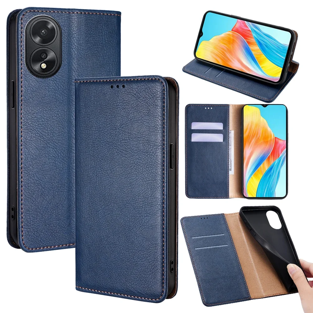 Magnetic-Leather-Wallet-Case-for-OPPO-A77S-A77-A57-2022-A38-A18-A98 ...