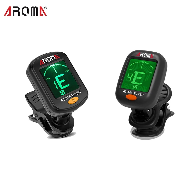 Aroma At-01a/101 Guitar Tuner Foldable Rotatable Clip-on Tuner High ...