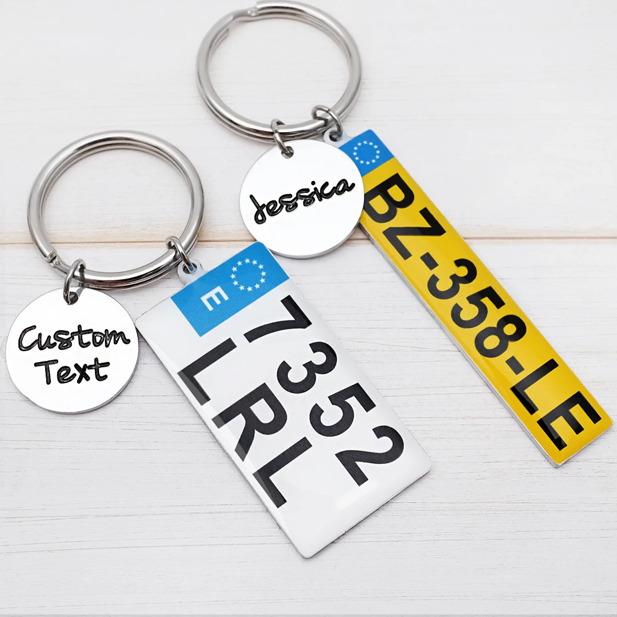 Custom-Car-Keychain-Car-Number-Plate-Keyring-Personalised-Car-Keychain ...