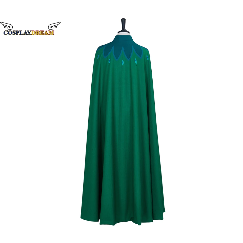 Anna Frozen Green Dress Cloak