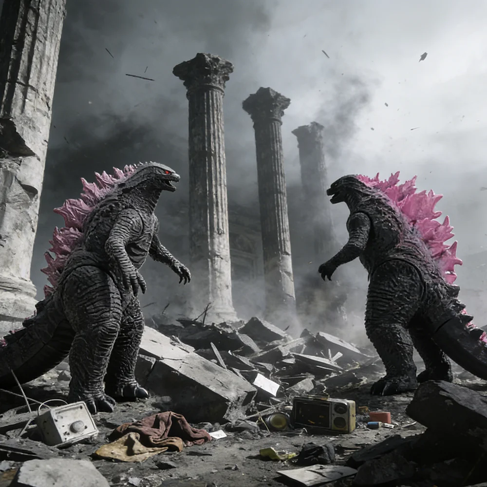 Action Figure Godzilla X Kong : The New Empire 22cm Soft Glue King Of ...