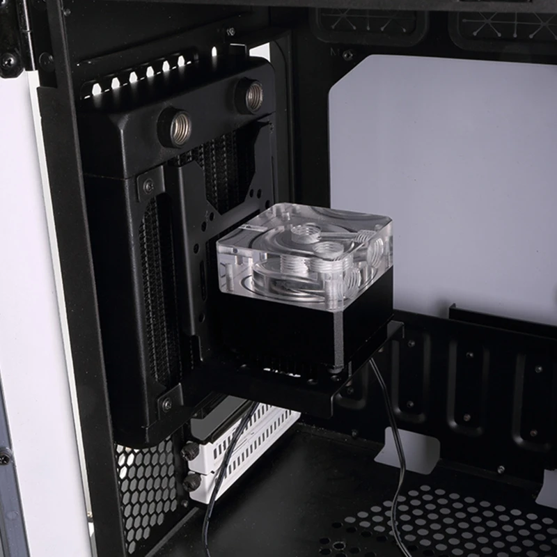 PC-Water-Cooling-Pump-Radiator-Support-Holder-Upright-Drainage-Tank-Fan ...