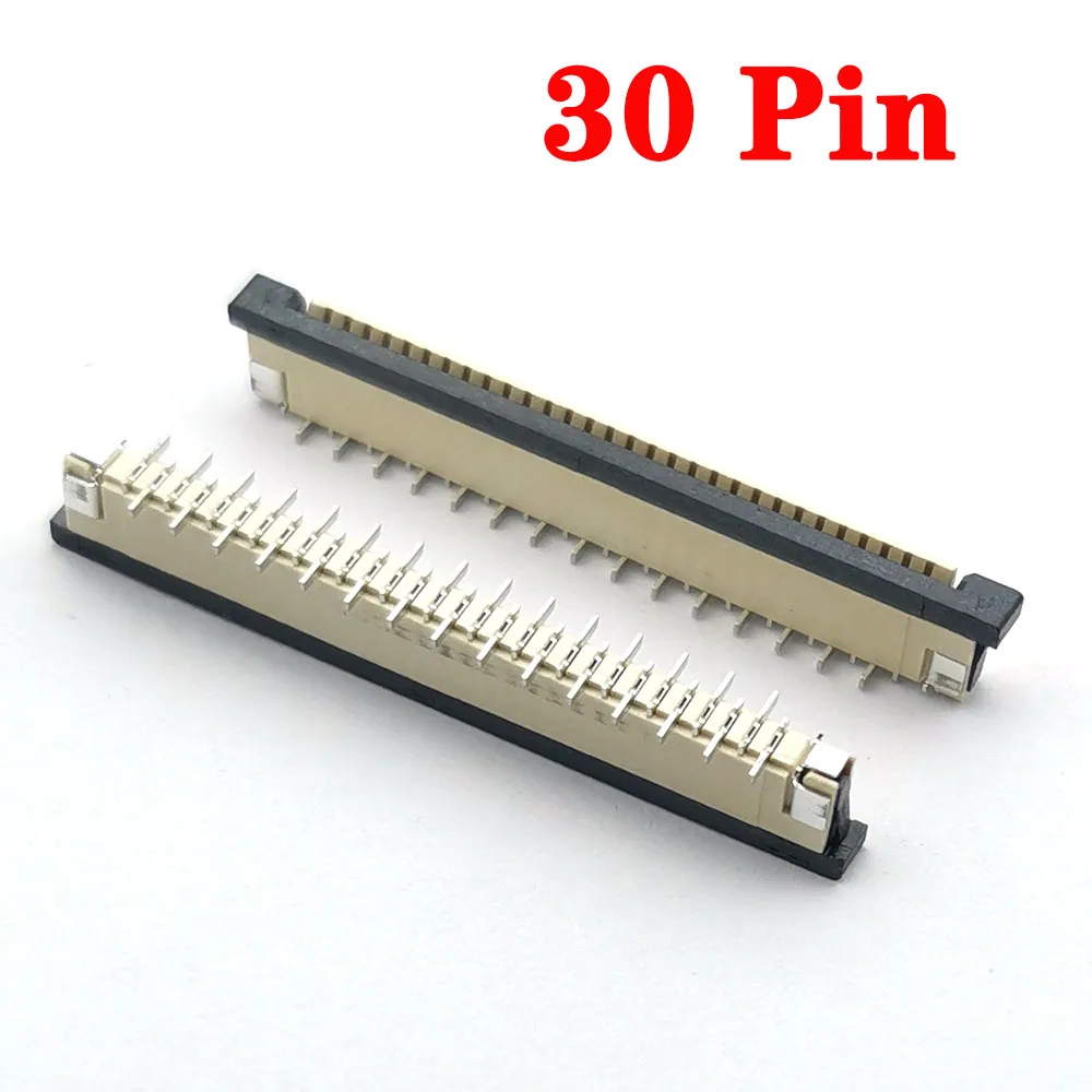 10pcs-1mm-Pitch-30-Pin-Vertical-Type-Ribbon-Flat-Connector-Socket-FPC-FFC-Flat-Cable-Connector.jpg