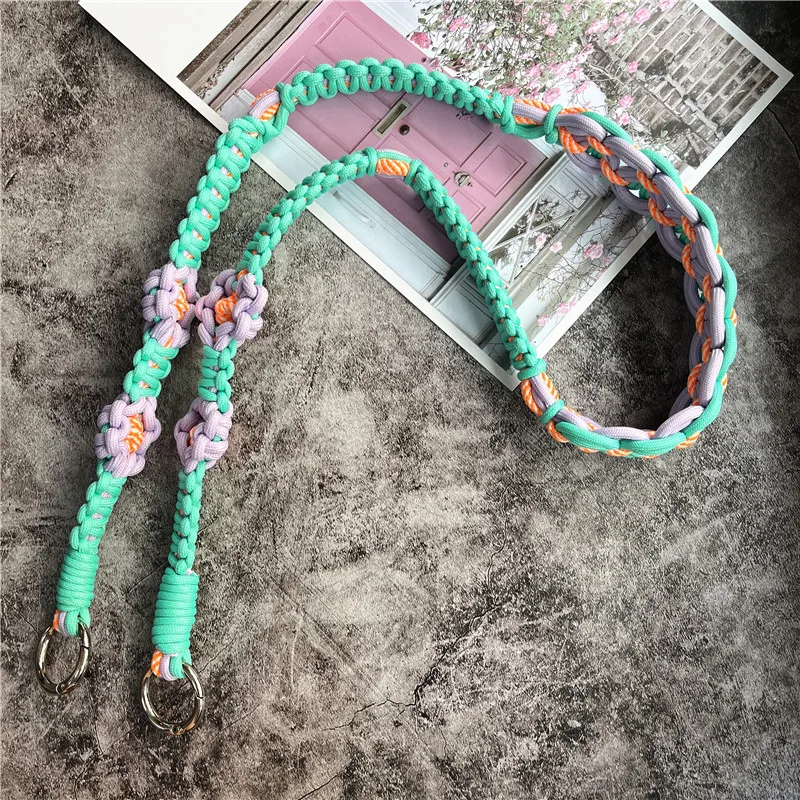 Custom Lanyard Handmade Shoulder Bag for Mobile Phone Strap Purple ...