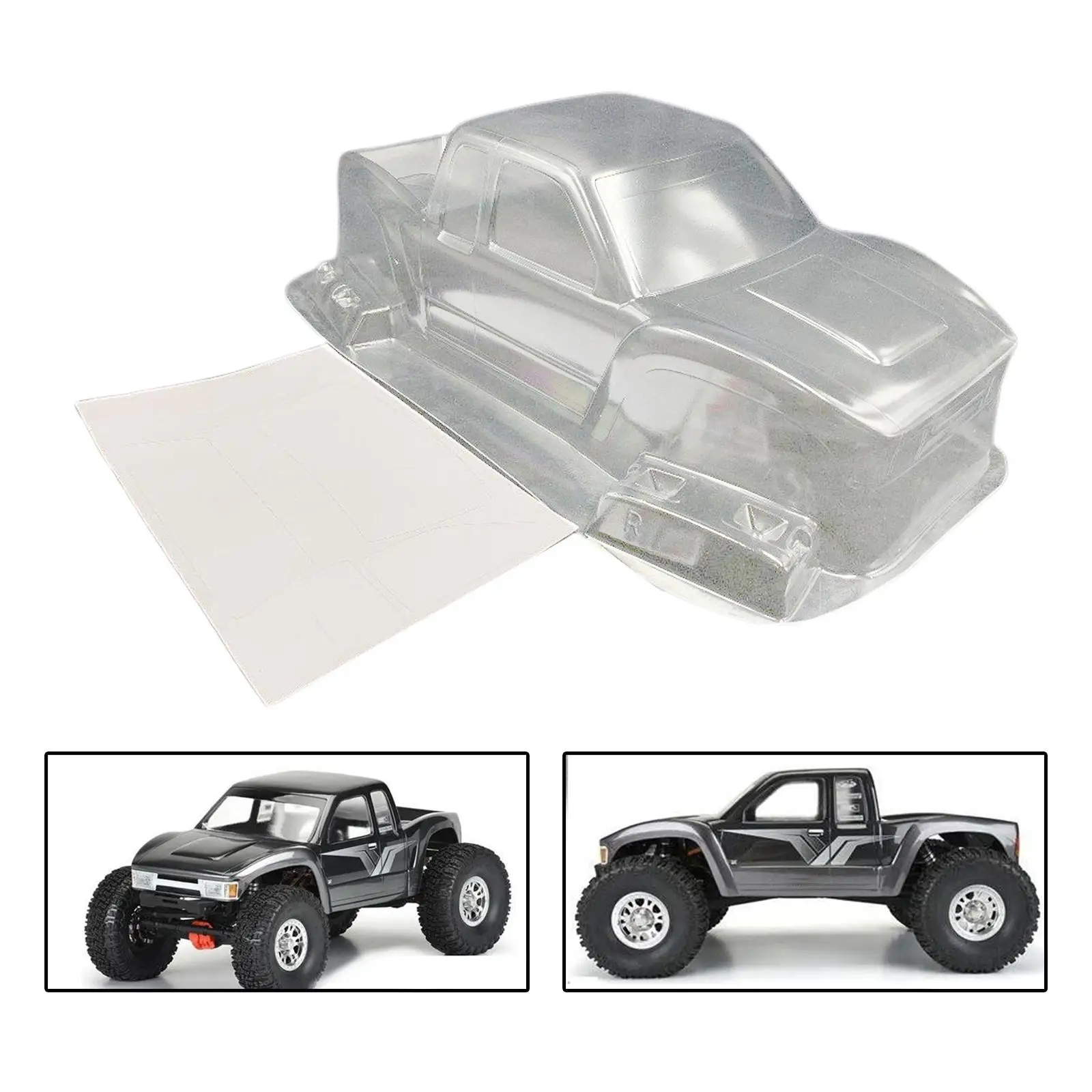 RC-Car-Shell-Body-Cover-Unpainted-with-Sticker-Decals-Sturdy-Durable ...