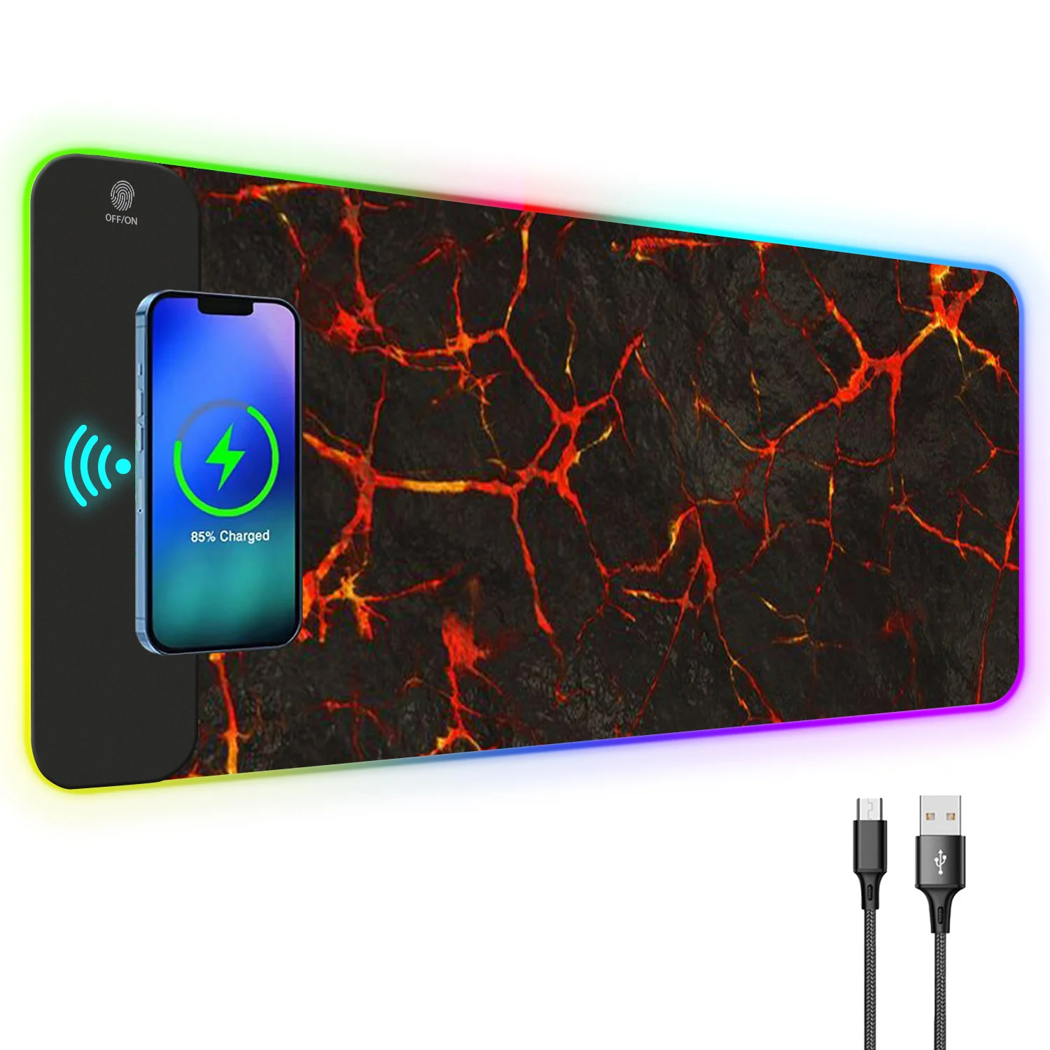 15W-Wireless-Charging-RGB-Gaming-Mouse-Pad-office-desk-pad-LED ...