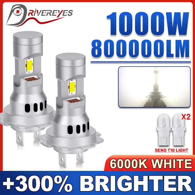 H7-LED-Headlight-Bulb-Mini-Wireless-1000W-800000LM-6000K-CSP-for-Car ...