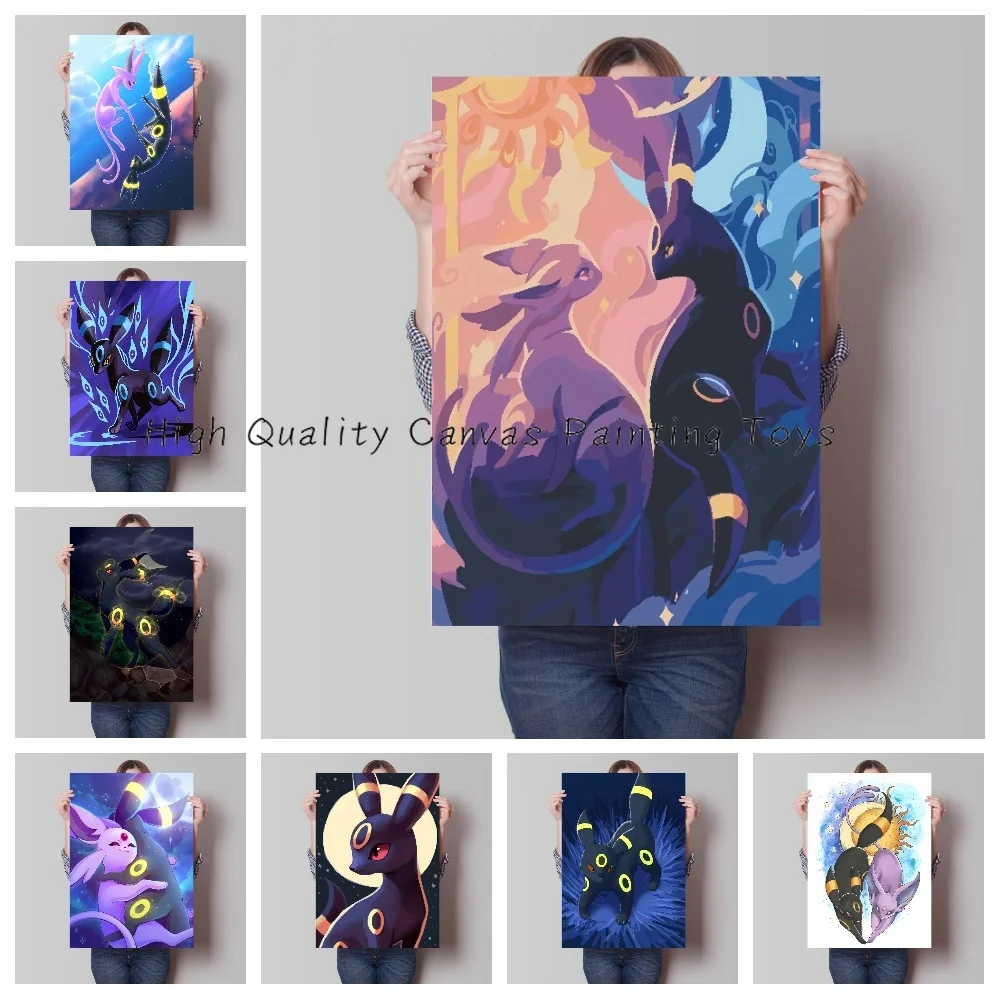 Pokemon-Anime-Figures-Umbreon-Espeon-Vintage-Poster-Vintage-Canvas ...