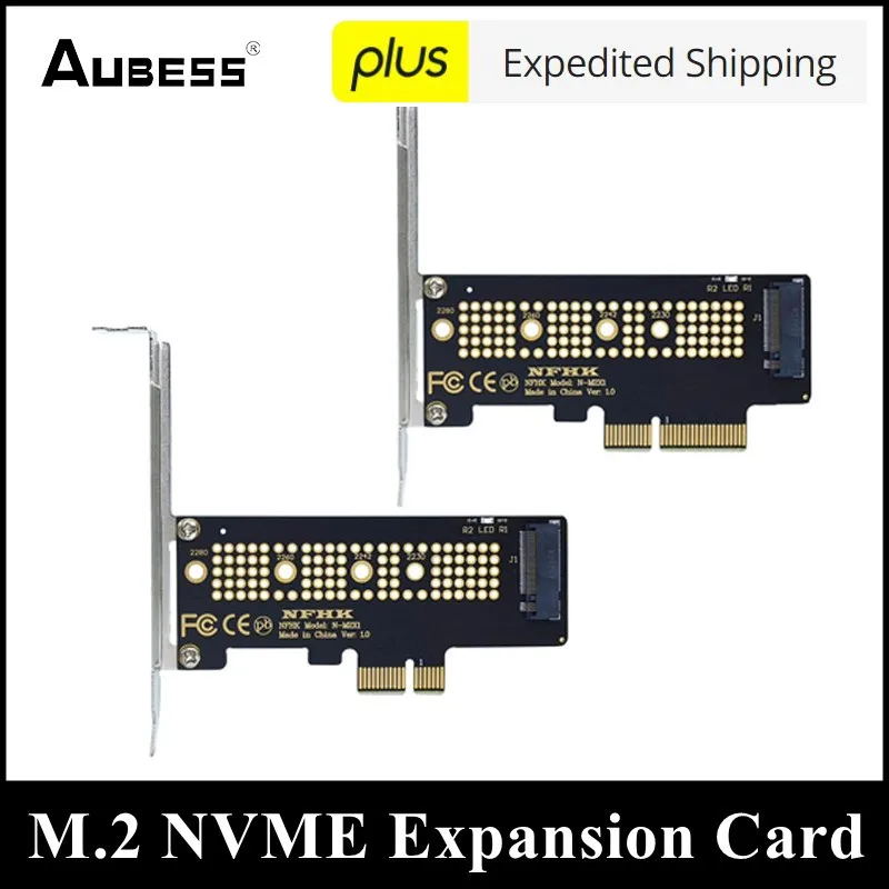 M.2 NVME SSD To PCI-E 3.0 X1 X4 X8 X16 Desktop Hard Drive Transfer Card ...