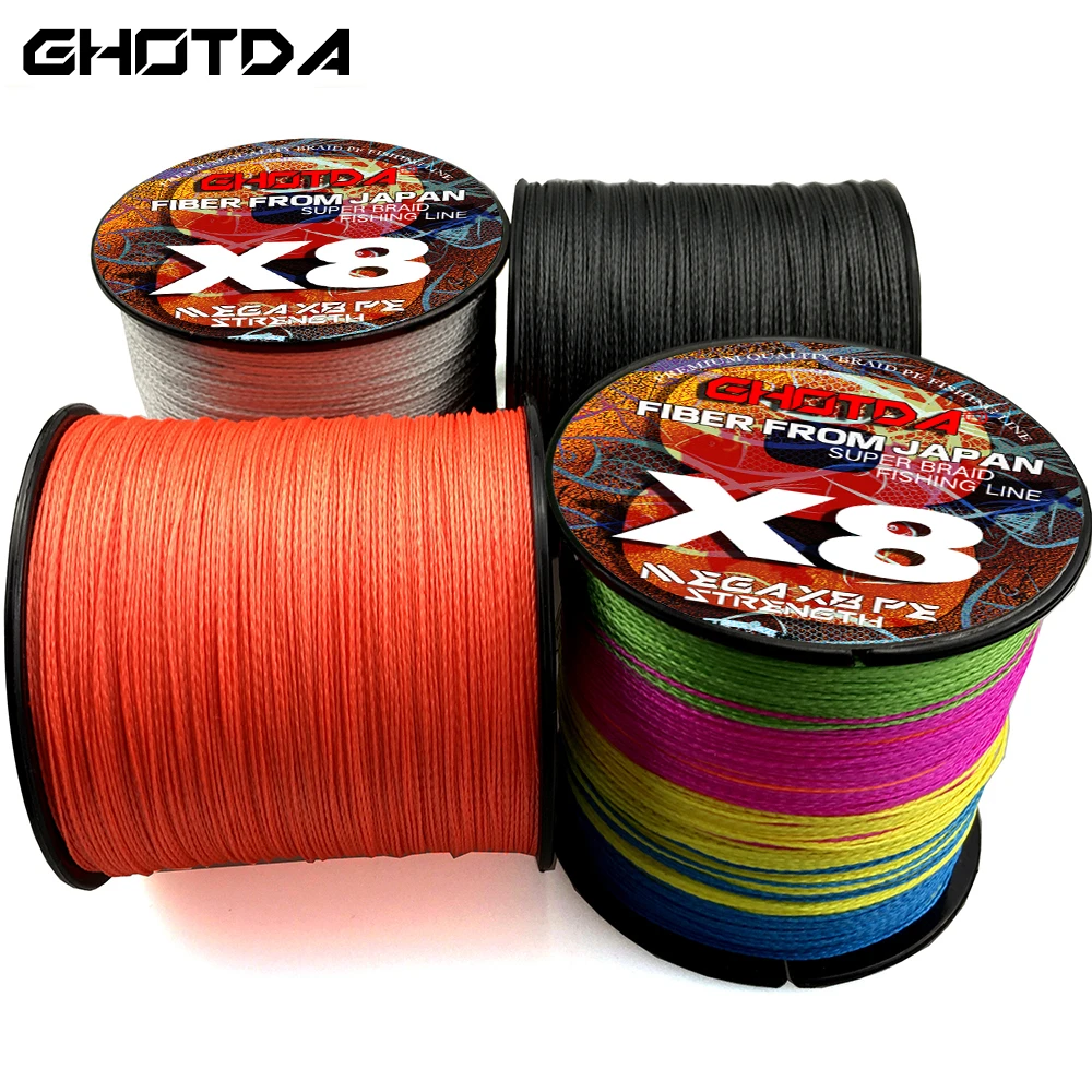 Ghotda 100m Carp Fishing Line 8 Strands Pe Super Strong Line Lead Core ...