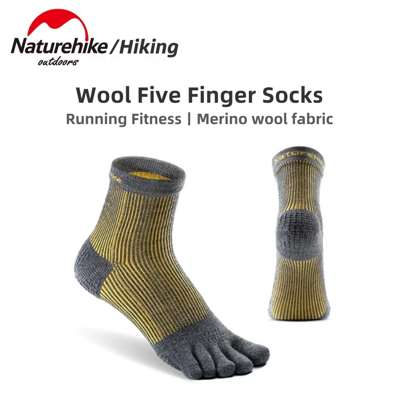 Naturehike-Outdoor-Sports-5-Finger-Wool-Socks-Thickened-Camping-Hiking ...