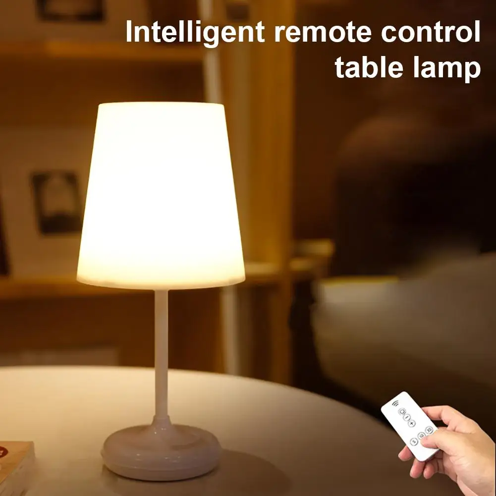 Lámpara LED de mesa Simple, luz nocturna recargable por USB, Control ...
