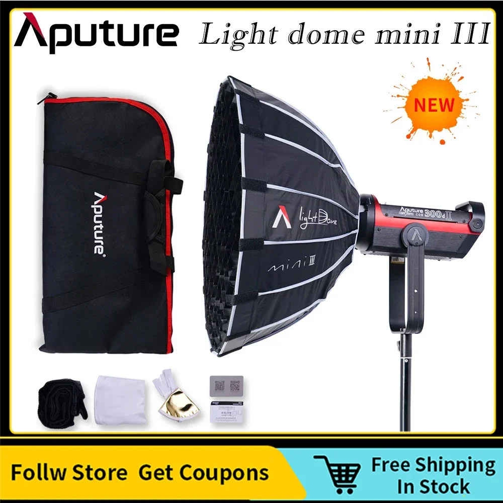 Aputure-Light-Dome-Mini-III-Soft-Box-with-Grid-Flash-Diffuser-for-Light ...