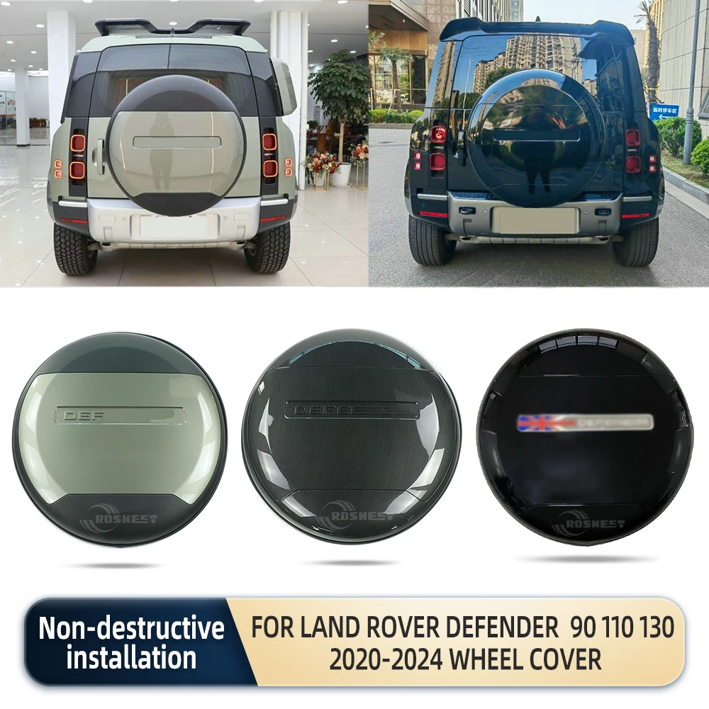New-Car-Spare-Tire-Cover-For-Land-Rover-Defender-90-110-130-2020-2024 ...