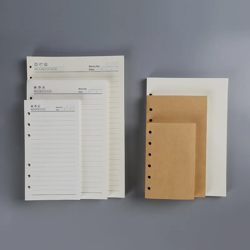 Journal-A6-A5-B5-Paper-Refill-Sketchbook-on-Rings-6-9-Holes-Diary-Line ...