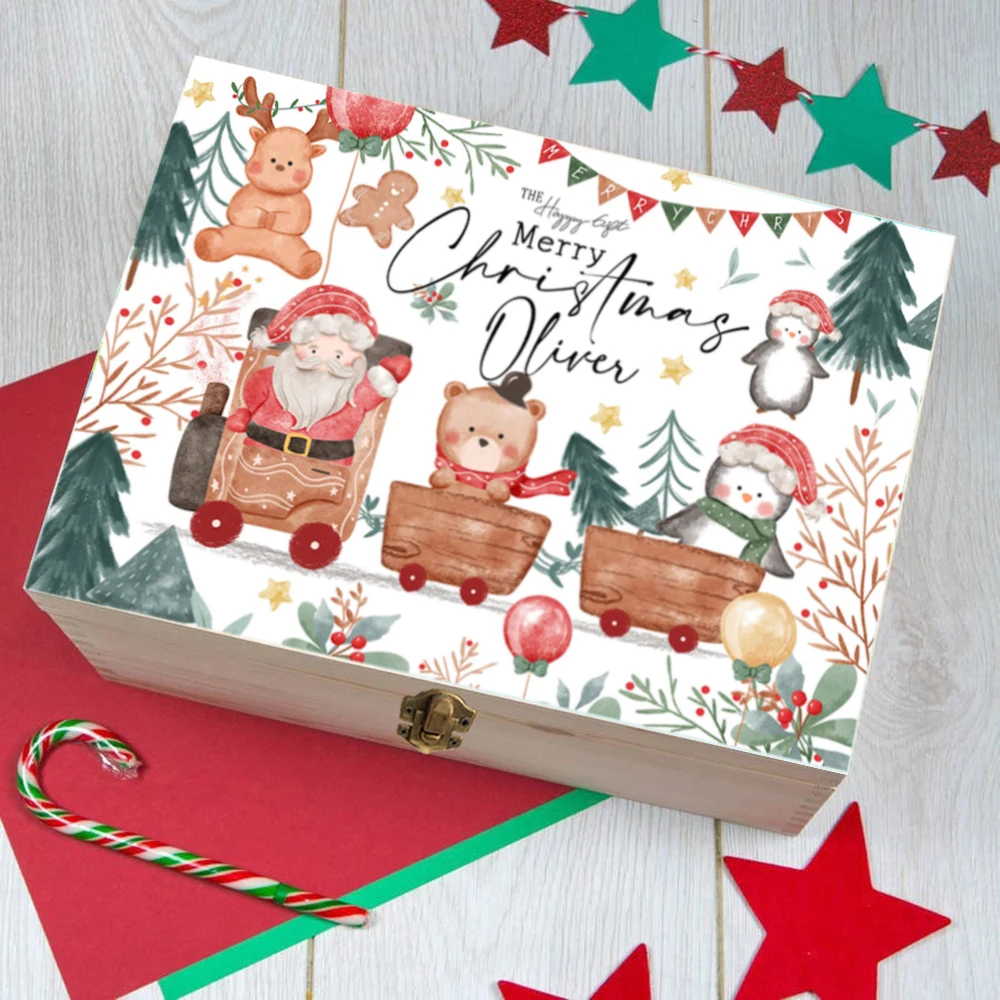 Personalized Christmas Eve Box Boys Girls Xmas Cute Gift Custom ...