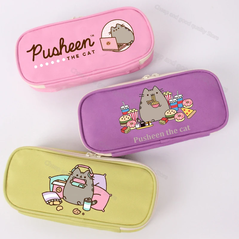 Pusheen-Grande-Capacidade-Pencil-Case-Cute-Cat-Pen-Box-Student-Products ...