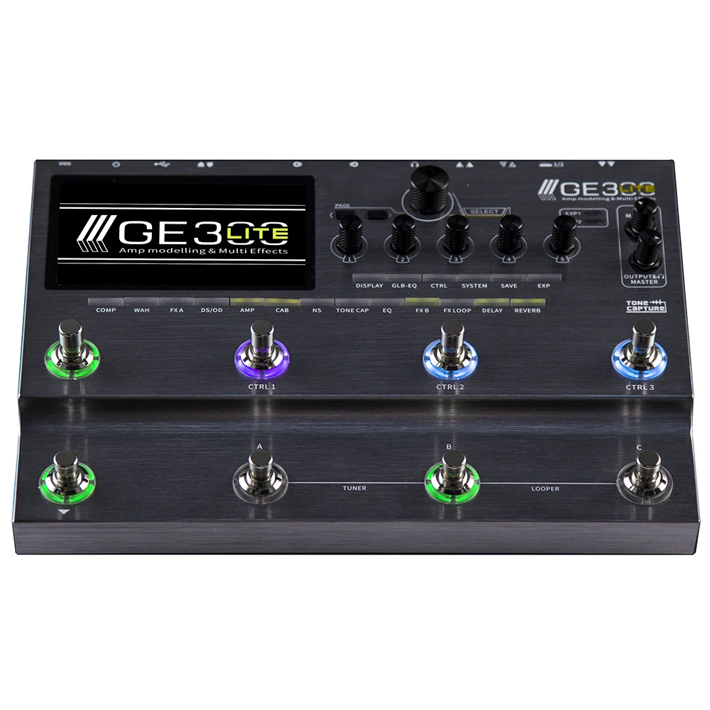MOOER-GE300-Lite-Guitarra-Multi-Effects-Processor-Amplificador ...