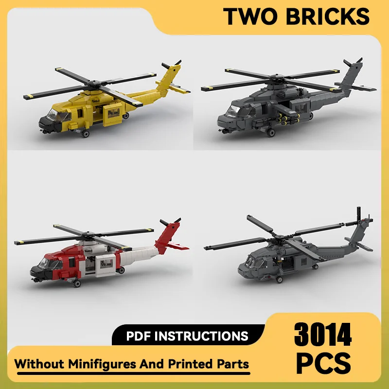 Moc-Building-Blocks-Military-Model-Series-Black-Hawk-Fighter-Technical ...