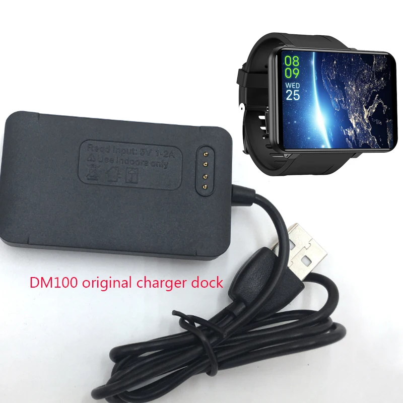 dm100-smart-watch-original-charging-dock-base-charger-cable-for-LEMT-4g ...