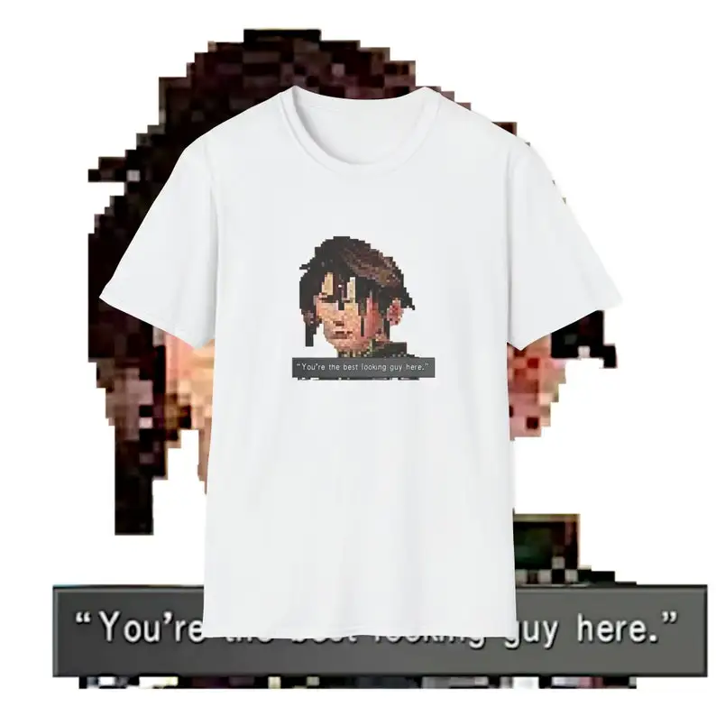 Camiseta-de-Squall-Meme-You-re-the-best-looking-guy-here-Pixelated ...