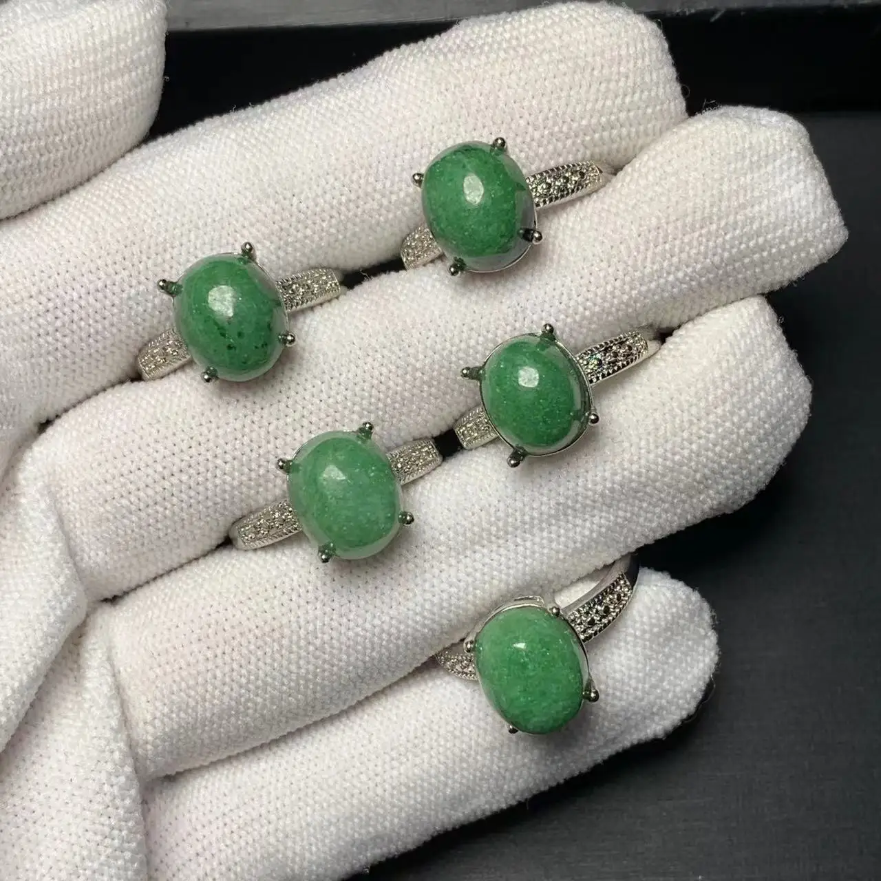 MM-Natural-Epidote-Ring-Adjustable-Female-Jewelry-for-Women-Gift ...