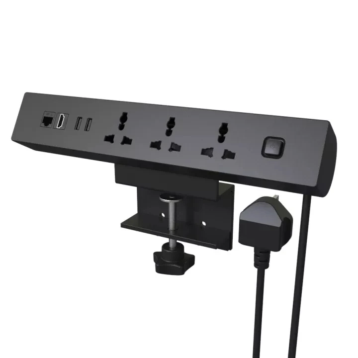 tabletop-surface-Clamp-mounted-Universal-power-usb-data-power-strip ...
