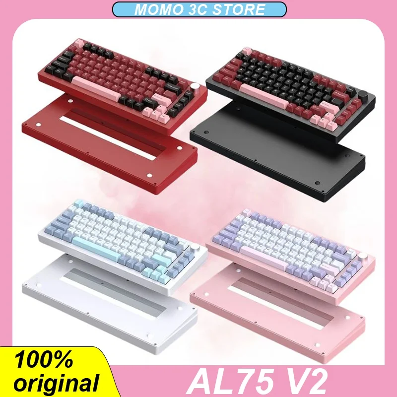 AL75V2-Customized-Mechanical-Keyboard-2-4G-Wired-Wireless-TriMode-RGB ...