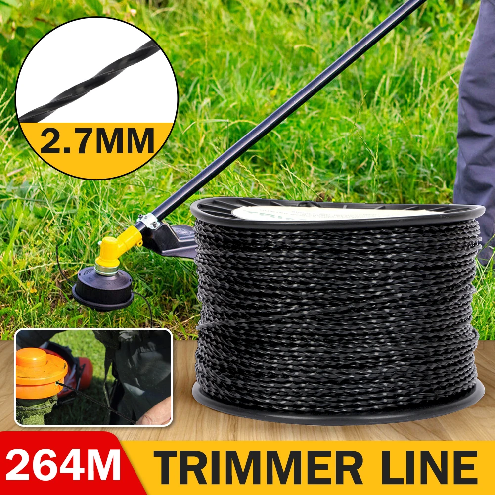 Black-Trimmer-Line-Spiral-Twist-String-2-7MM-x-264M-Whipper-Snipper ...