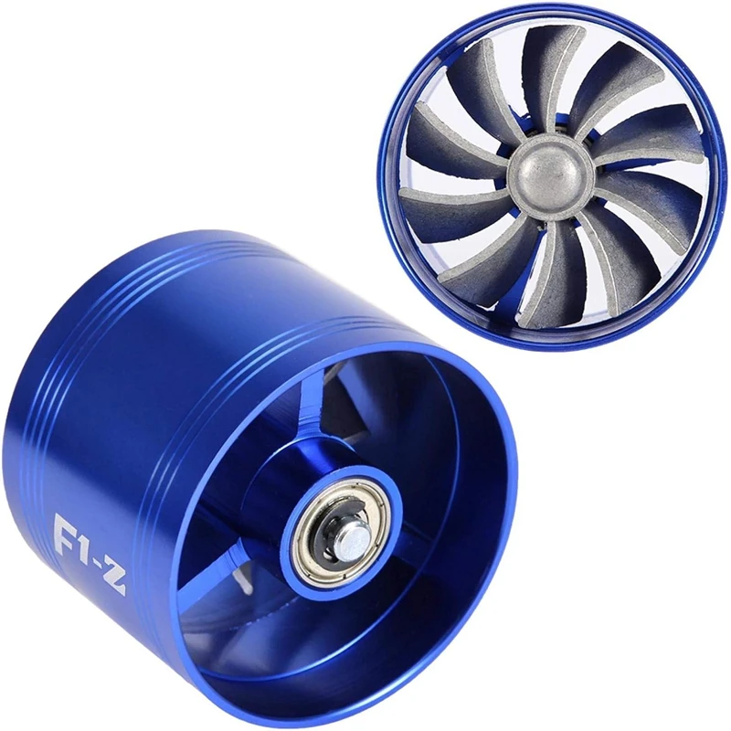 Car-Turbine-Supercharger-Turbo-Charger-Single-Double-Air-Filter-Intake ...