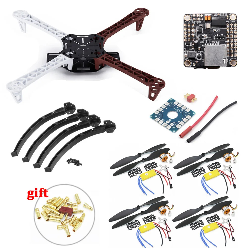 F450 PCB 프레임 키트 F4 V3S 비행 컨트롤러 보드, Rc 쿼드콥터용 XXD A2212 1000KV 모터 30A ESC ...