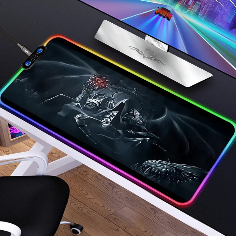 Rgb 마우스 패드 디아블로 3 게임 마우스 패드 컴퓨터 대형 마우스 패드 백라이트 Xxl 마우스 패드 Led 게이머 Mause