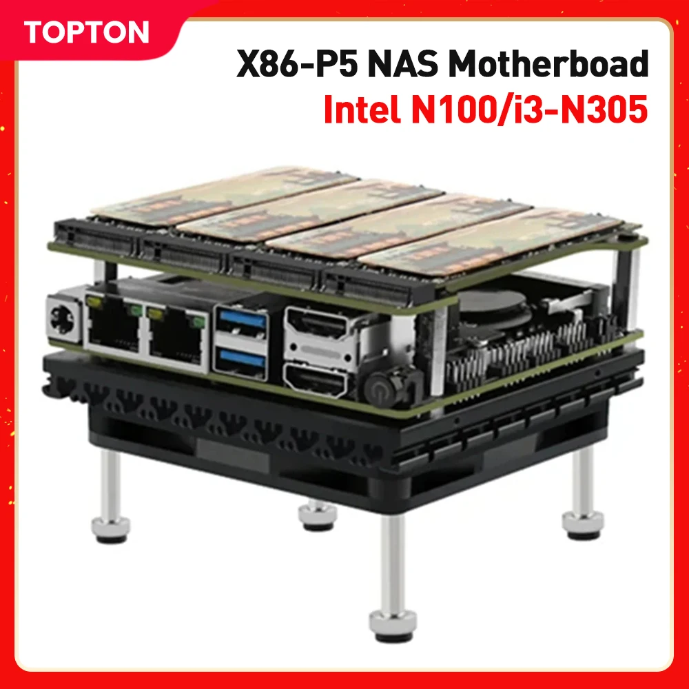 Topton-Development-NAS-Motherboad-4-M-2-NVME-Kit-Board-Firewall-Router ...