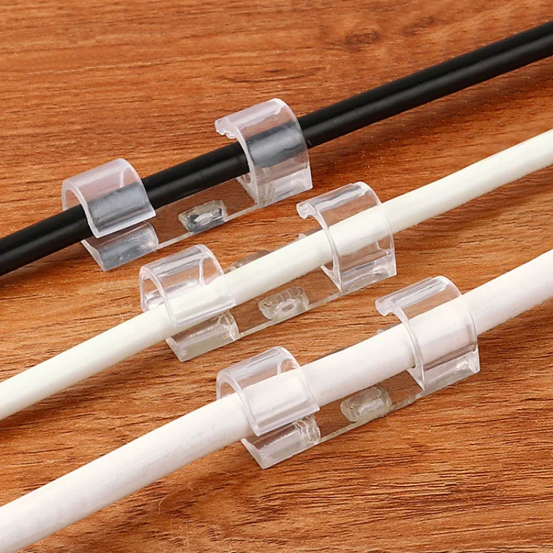Cable-Clips-Organizer-Self-Adhesive-Drop-Wire-Holder-Cord-Management ...