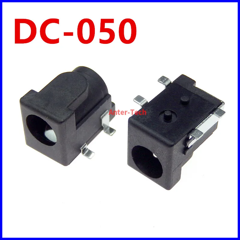 SMD DC 005 DC 050 DC 전원 잭 소켓 커넥터, DC005 5.5x2.1mm 5.5x2.5mm 2.1 2.5 소켓, 바늘 라운드 블랙, 10 개 ...