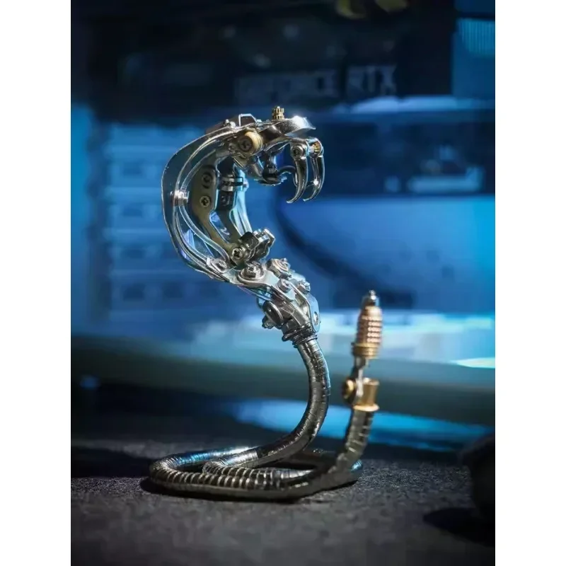3D-Metal-Snakes-Model-Kit-DIY-Assembly-Steampunk-Mechanical-Alpha-Snake ...