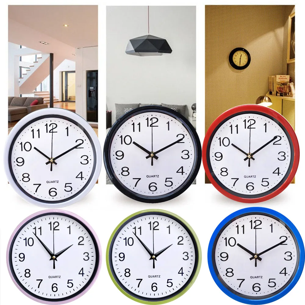 Minimalist-Small-Wall-Clocks-With-Frame-Transparent-Plastic-Candy ...