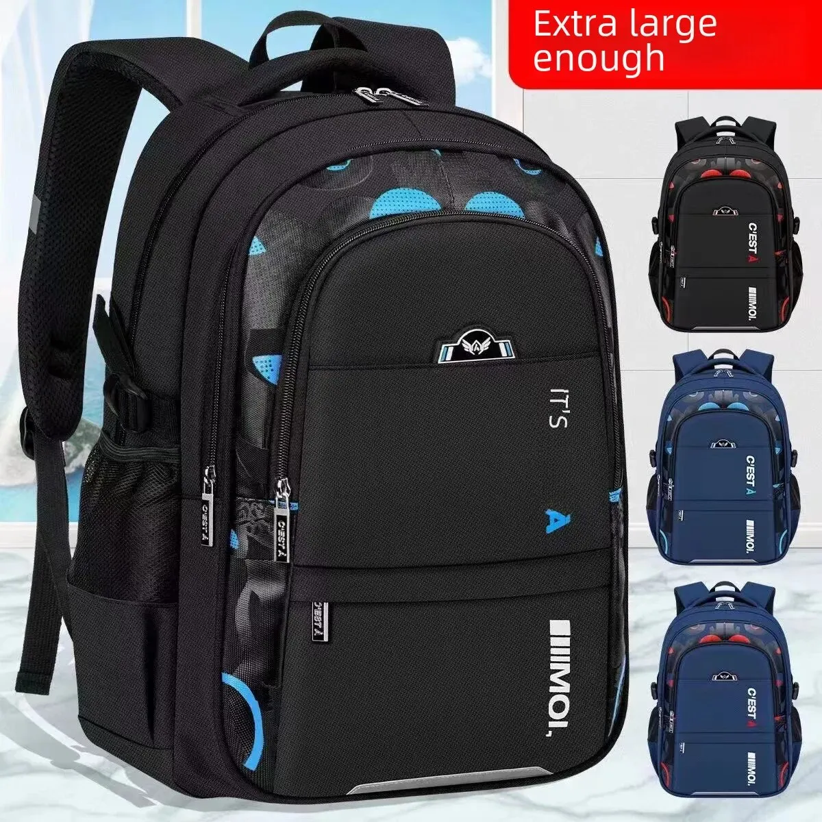 Boys-Backpack-Large-Capacity-School-Bag-For-Primary-Middle-School ...