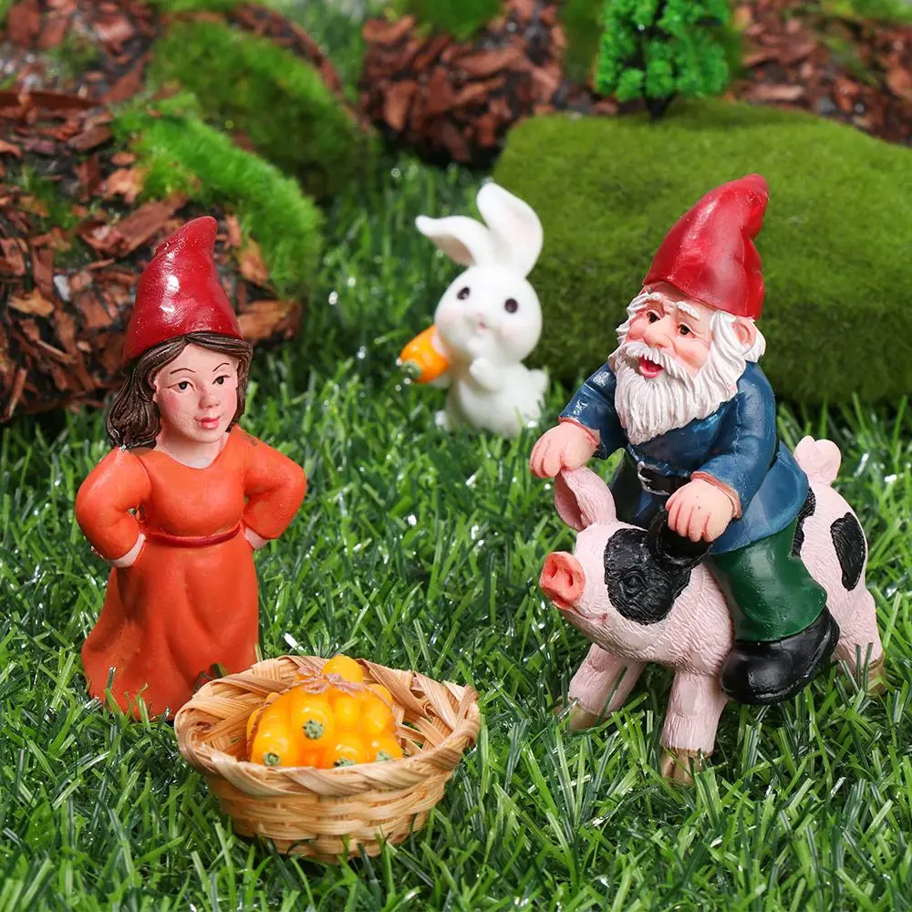 Micro-Landscape-Christmas-Gift-Riding-Pig-Gnome-Fairy-Garden ...