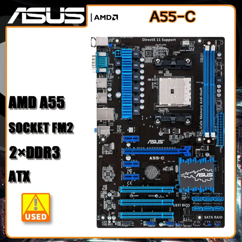 Asus A55 C placa mãe soquete fm2 suporta amd 100w processador amd a10 ...