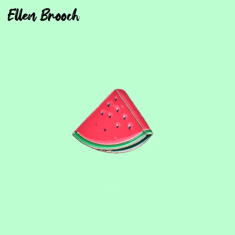 Watermelon-Enamel-Pins-Fruit-Cute-CAT-Brooch-Lapel-Backpack-Badge-For ...